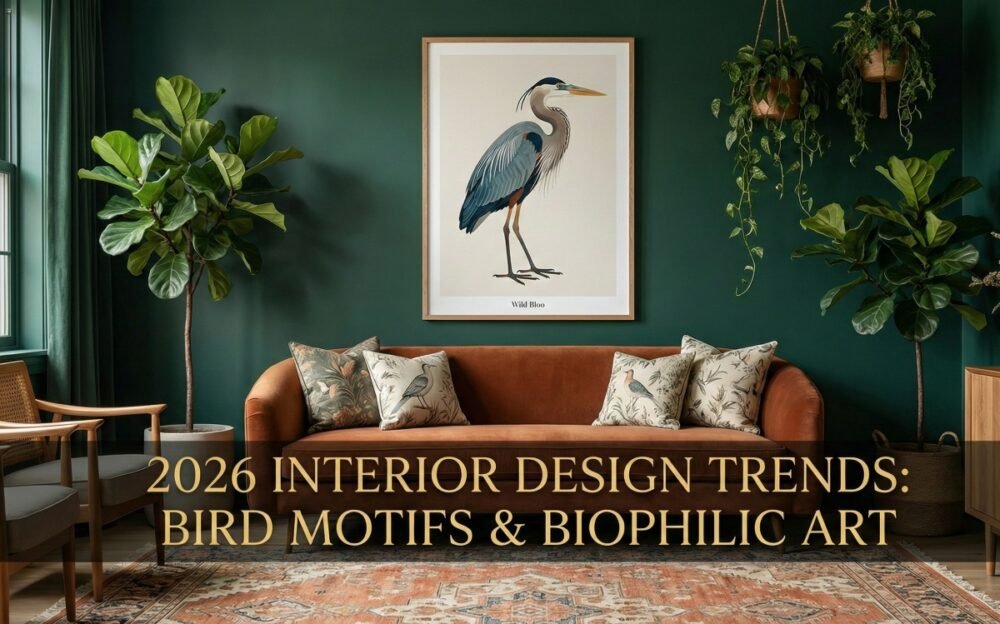 2026 Interior Design Trends: Why Bird Motifs and Biophilic Art are ...